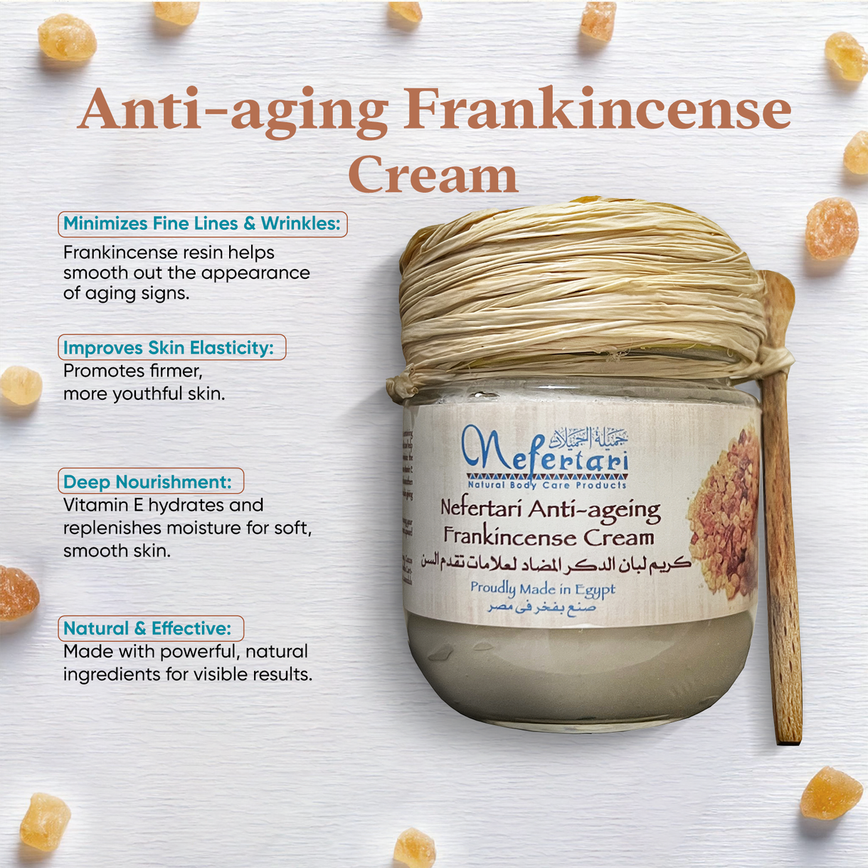 Natural Anti-Aging Frankincense Cream – Nefertari Organics